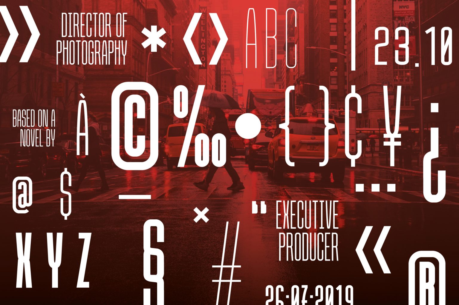 Due Credit: The Movie Poster Display Font by Wing's Art Studio