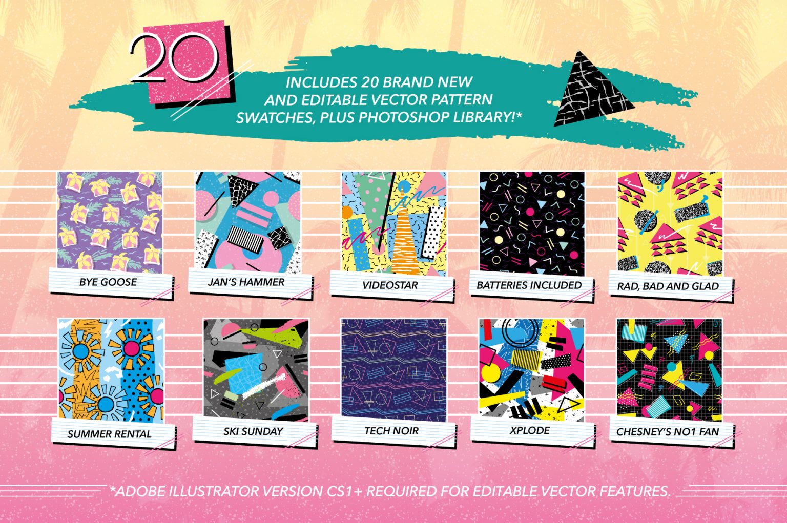 1980s Pattern Designs for Patterns and Fabrics - Wingsart Studio