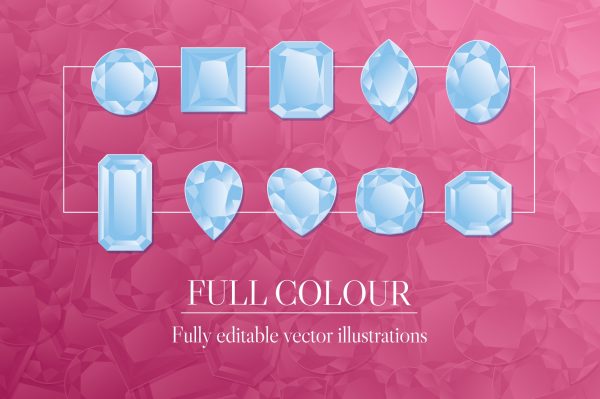 Free Diamod Vector Illustrations and Shapes for Wedding Invites
