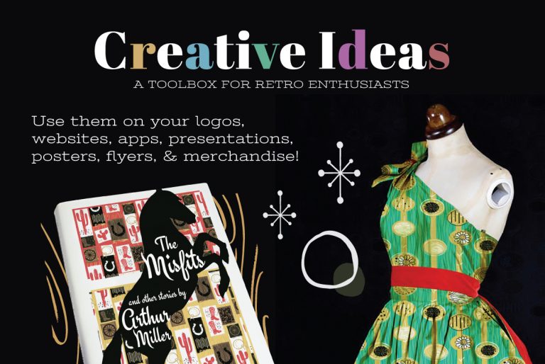 1950s Inspired fashion prints to use in your own design projects.