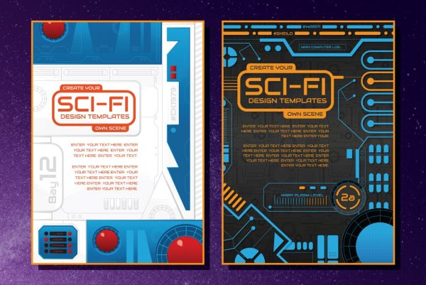 Sci-Fi Design Assets and Vector Elements - Illustrator & Photoshop