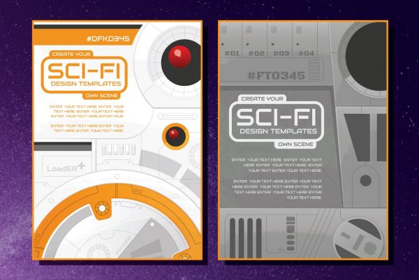 Sci-Fi Design Assets and Vector Elements - Illustrator & Photoshop