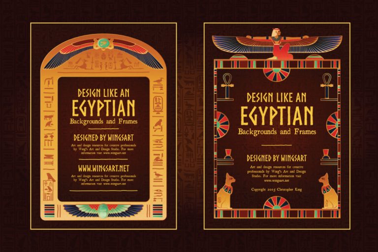 The Graphics of Ancient Egypt - Illustrations and Design Templates