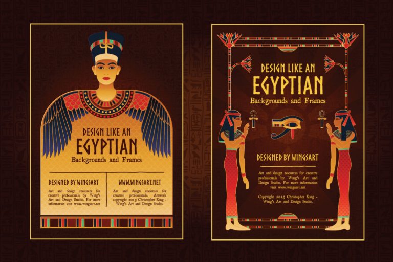 The Graphics of Ancient Egypt - Illustrations and Design Templates