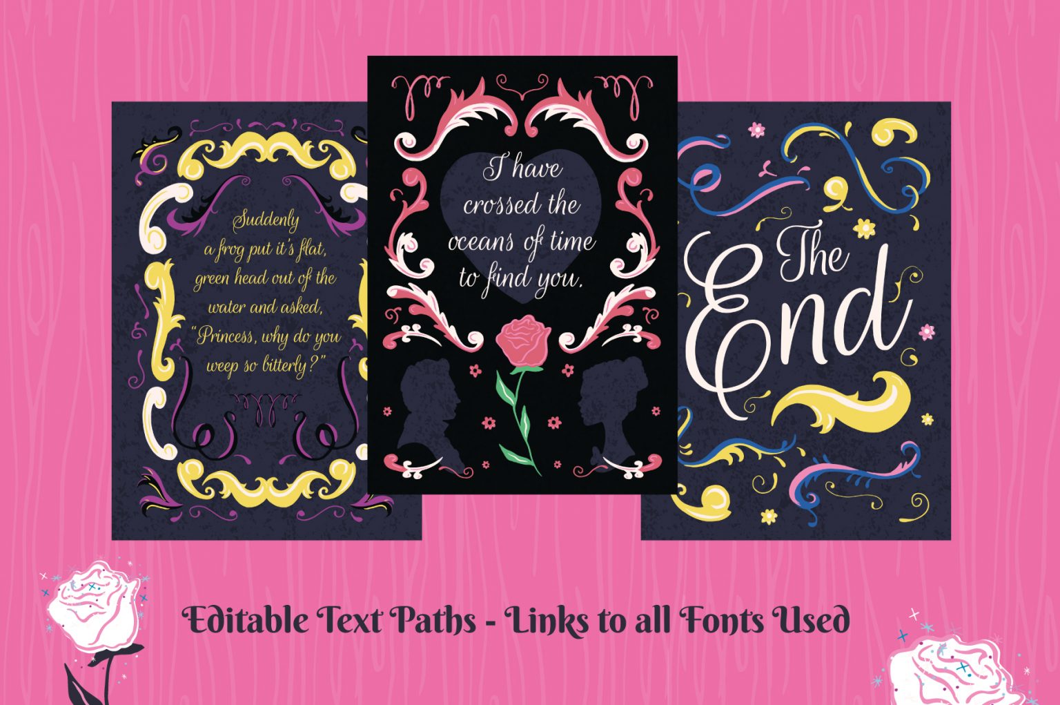 Illustrations and Design Assets Inspired by Children's Fairy Tales