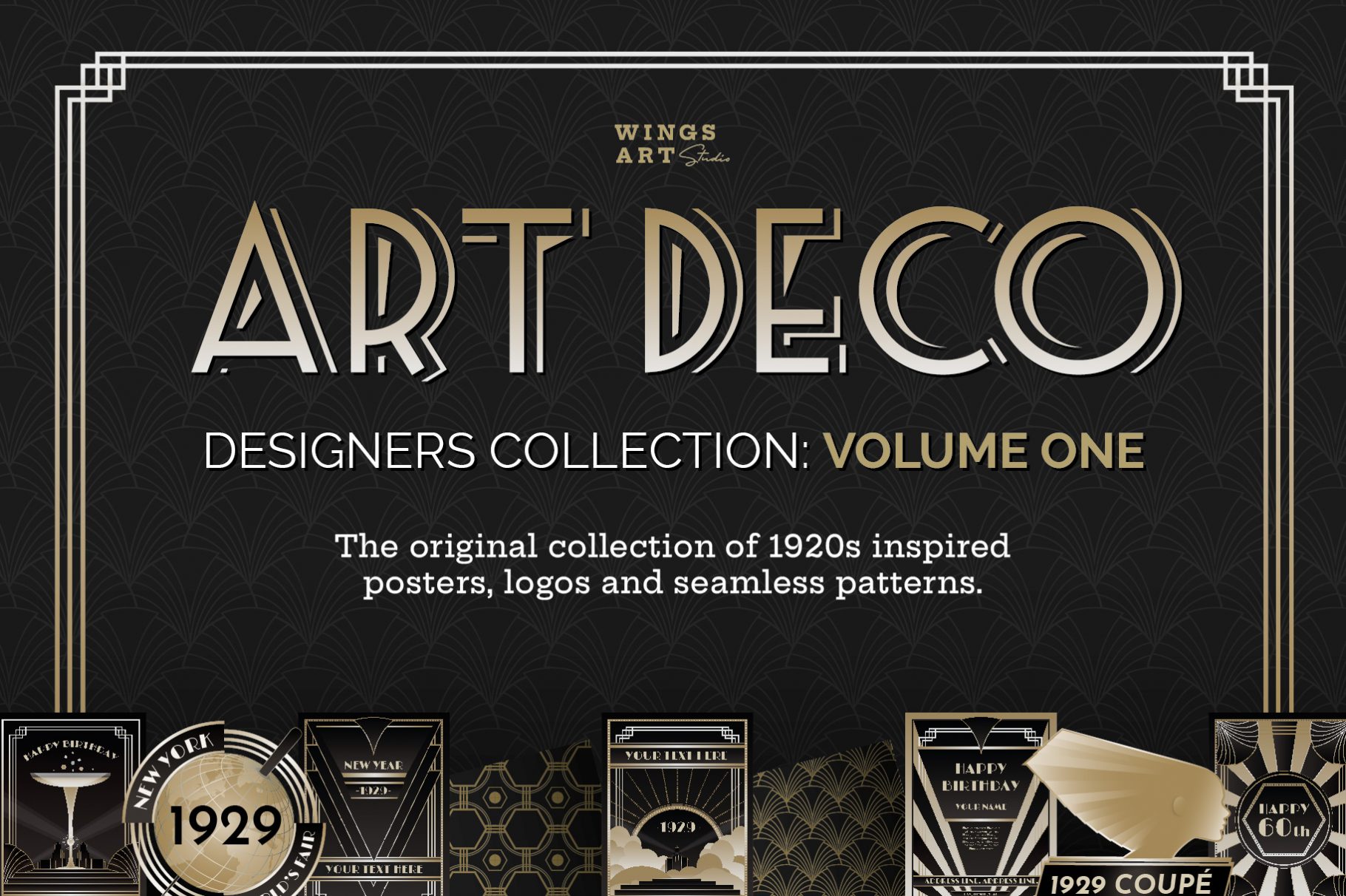 Art Deco Graphics Collection Vol 1 | Design Templates