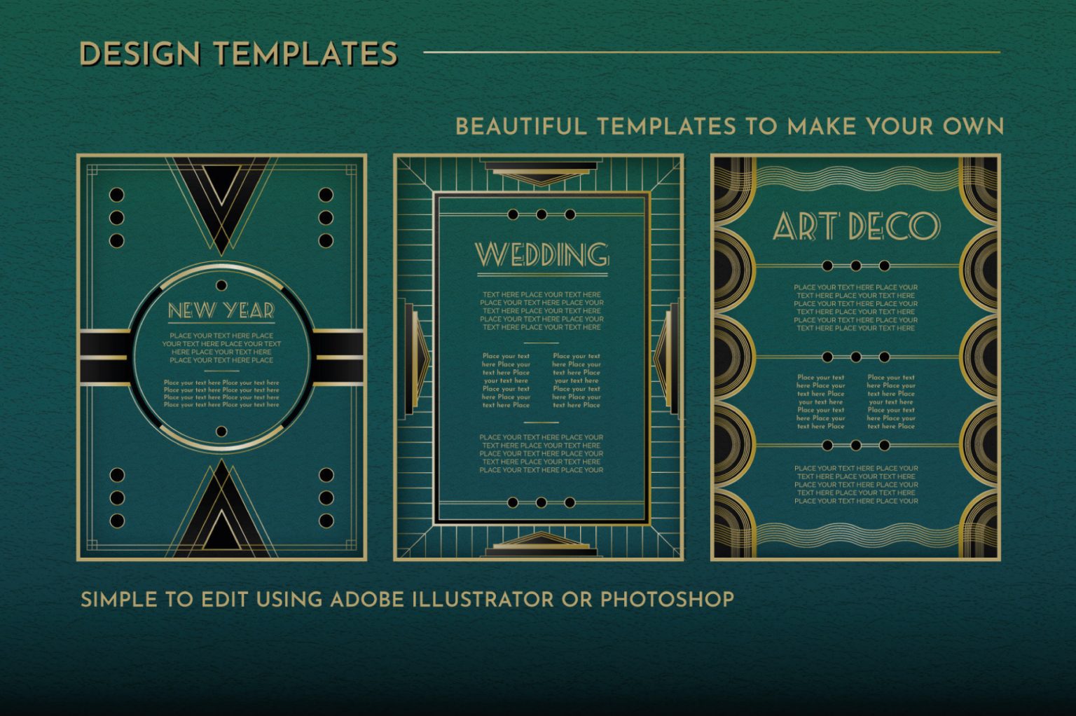 Art Deco Design Collection Vol 2 | Logos and Patterns