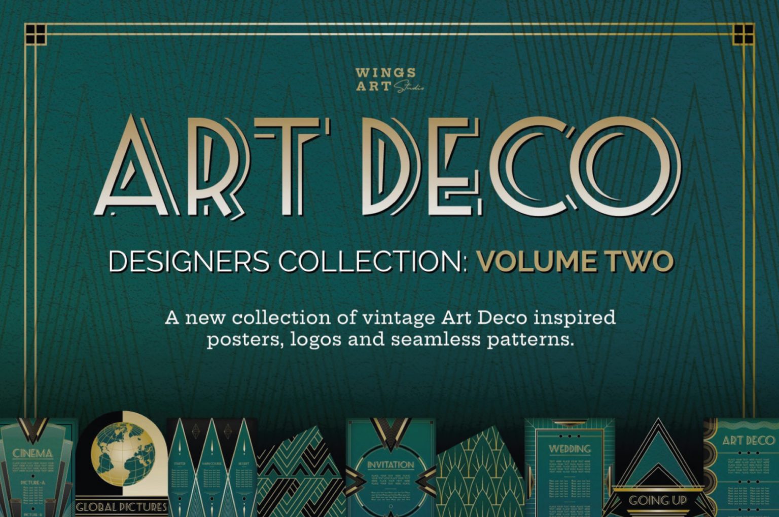 Art Deco Design Collection Vol 2 | Logos and Patterns
