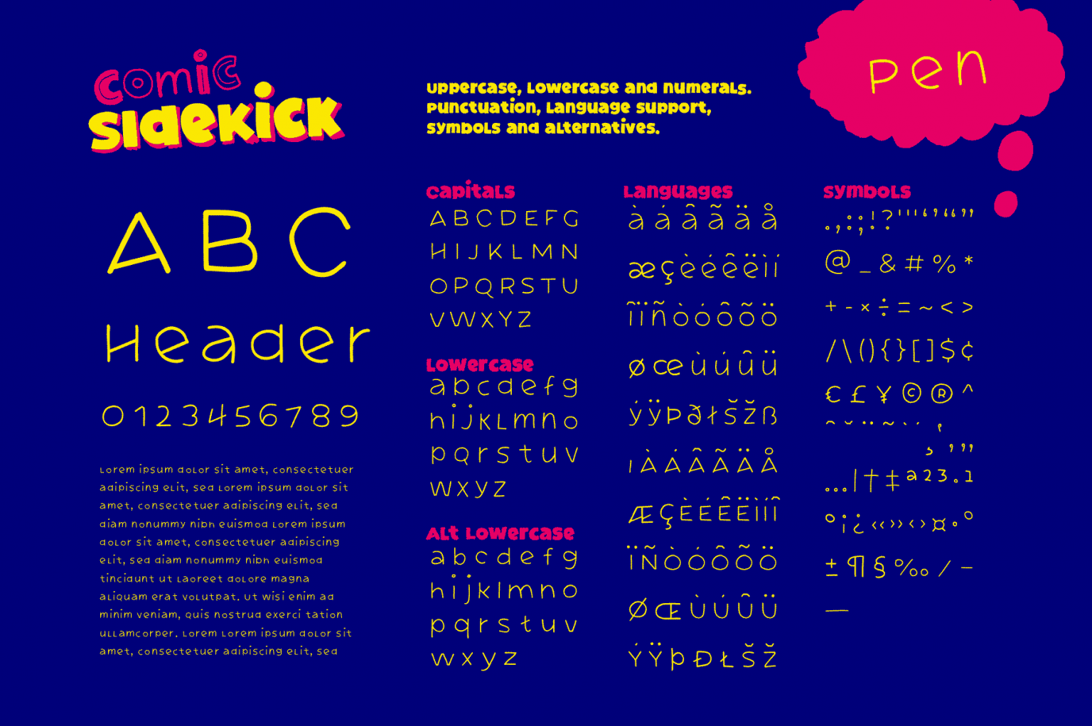 Comic Sidekick - The Screwball Comedy Font Family!