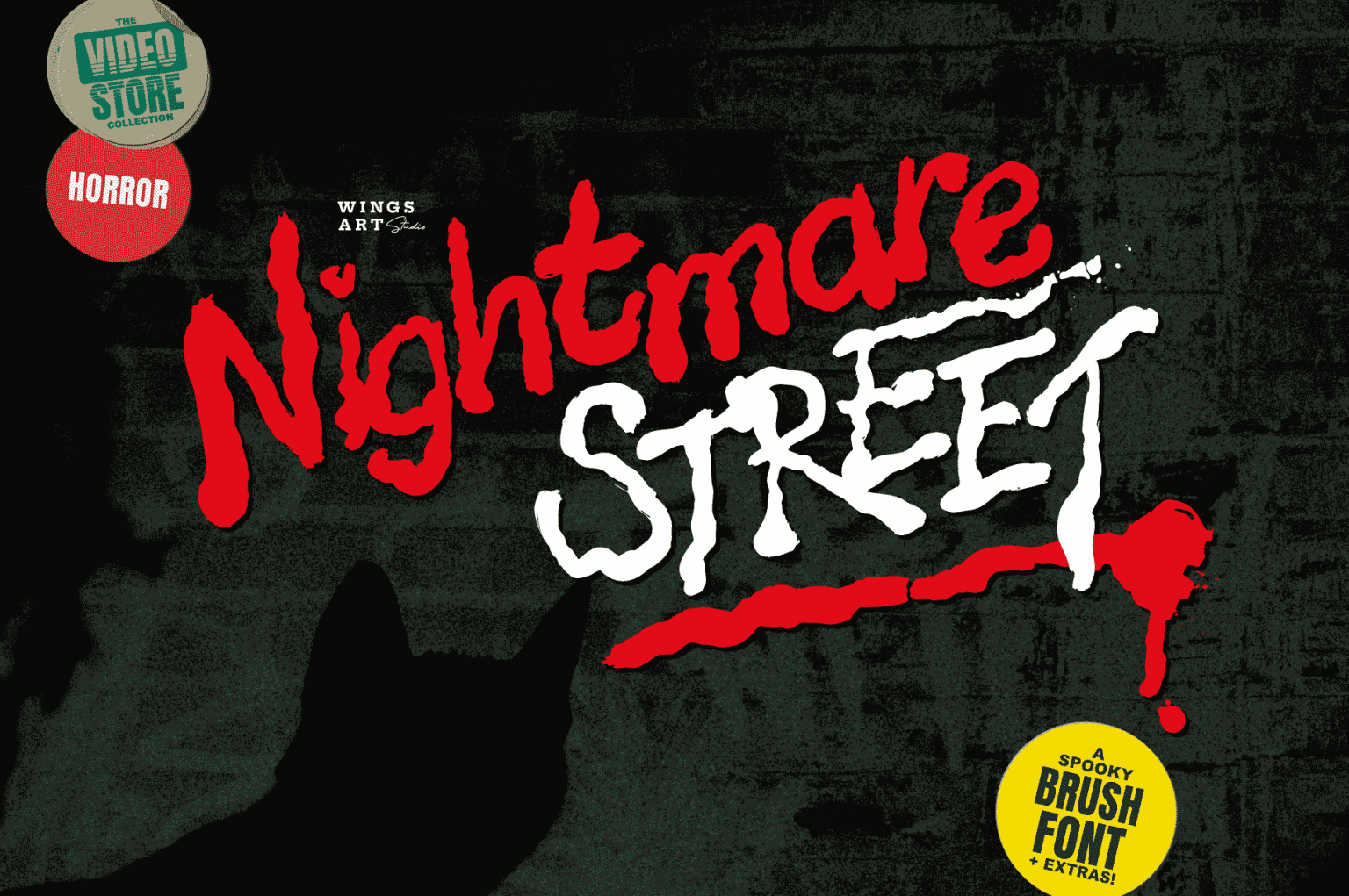 Nightmare Street - The Halloween Horror Font by Wingsart Studio