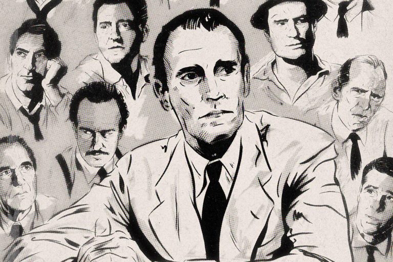 12 Angry Men - Illustrated Poster and Comic Book Concept Art