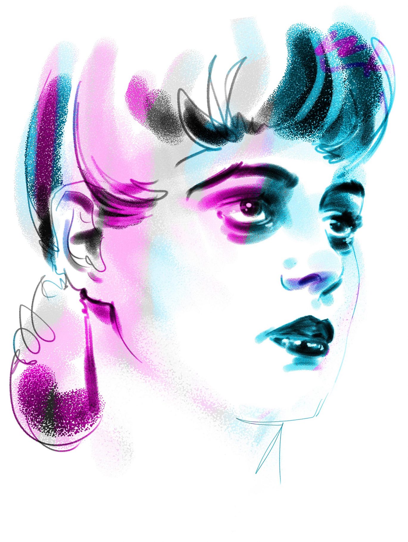 Deckard and Rachael - Blade Runner Sketches by Christopher King