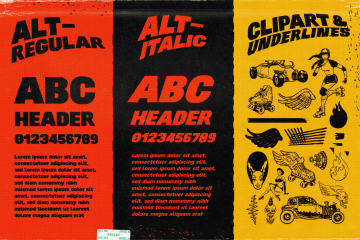 Hot Pursuit: A Grindhouse Roller Derby Font by Wingsart Studio