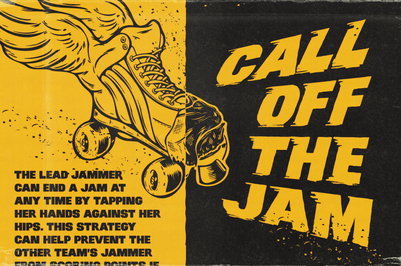 Hot Pursuit: A Grindhouse Roller Derby Font by Wingsart Studio