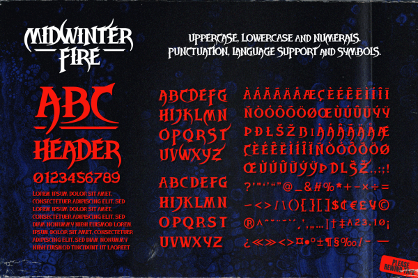 Midwinter Fire: A Gothic Fantasy Font by Wingsart Studio