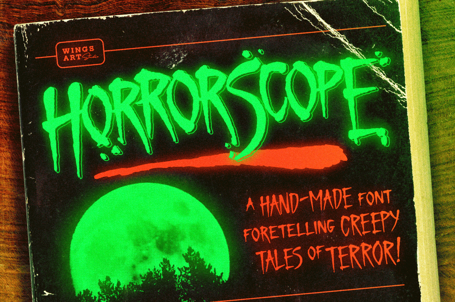 HorrorScope - Hand-made Horror Font by Wingsart Studio