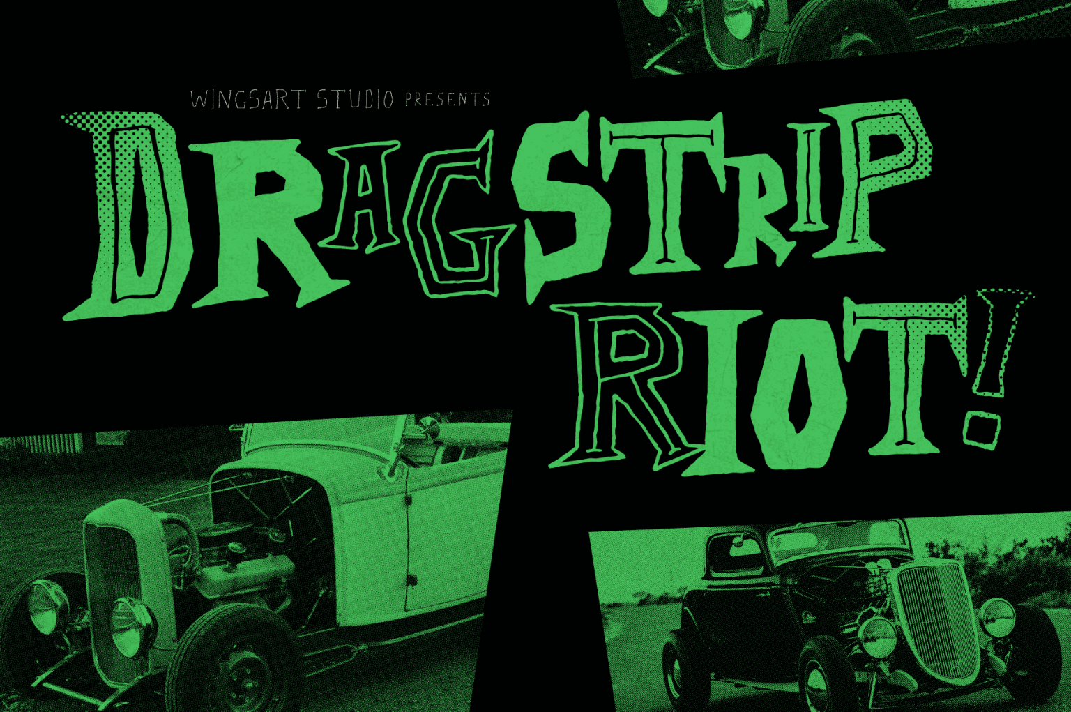 Surfnik - A Vintage Surf & Beatnik Inspired Font by Wingsart Studio