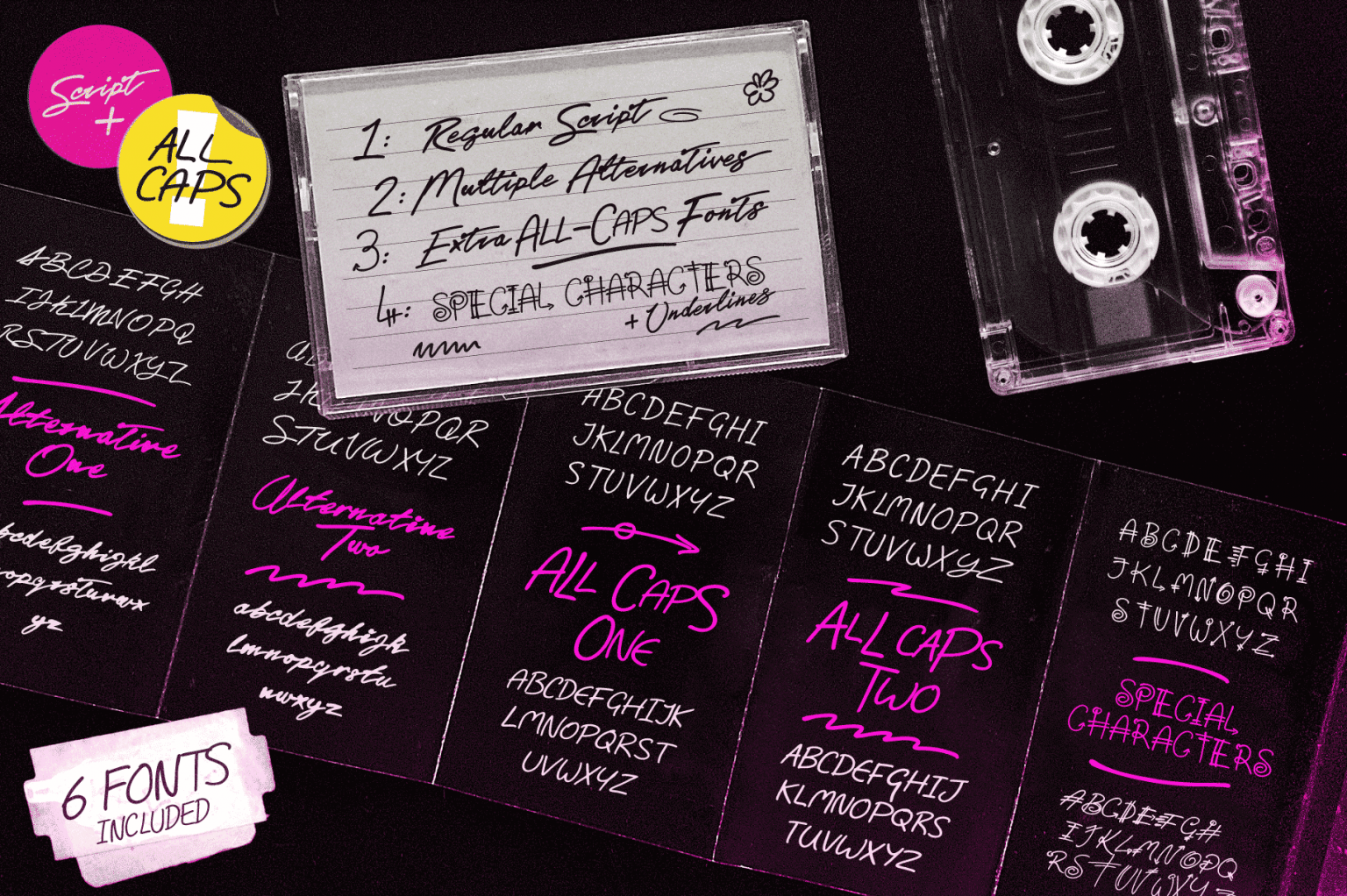 Sleeve Notes: A Hand-Written Script Font from the Analogue Age.