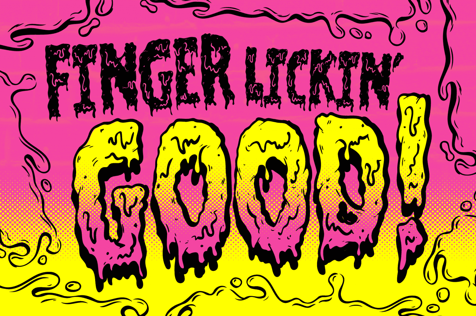 Filthy Creation: An Outrageously Cartoonish Slime Font