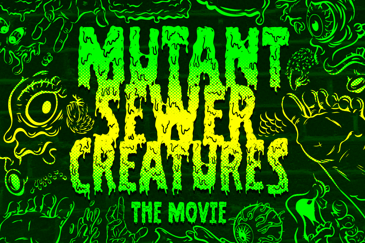 Filthy Creation: An Outrageously Cartoonish Slime Font