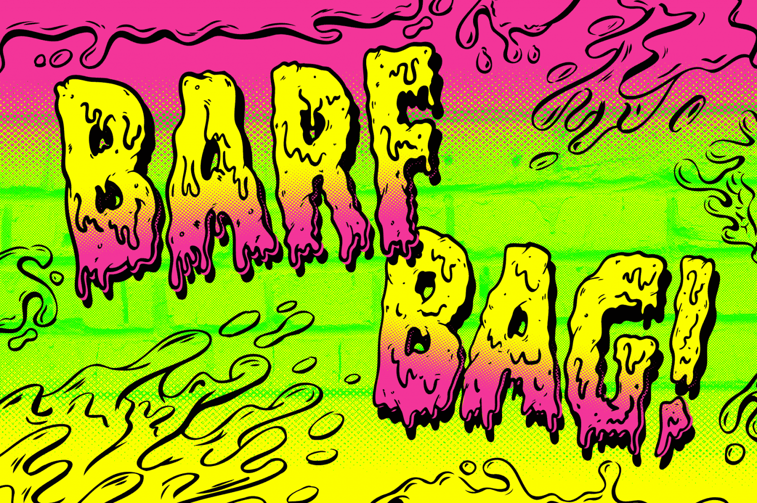 Filthy Creation: An Outrageously Cartoonish Slime Font