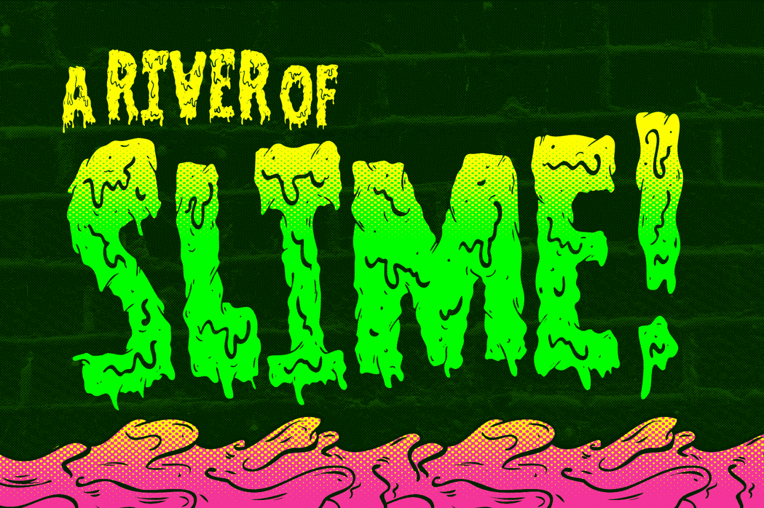 Filthy Creation: An Outrageously Cartoonish Slime Font