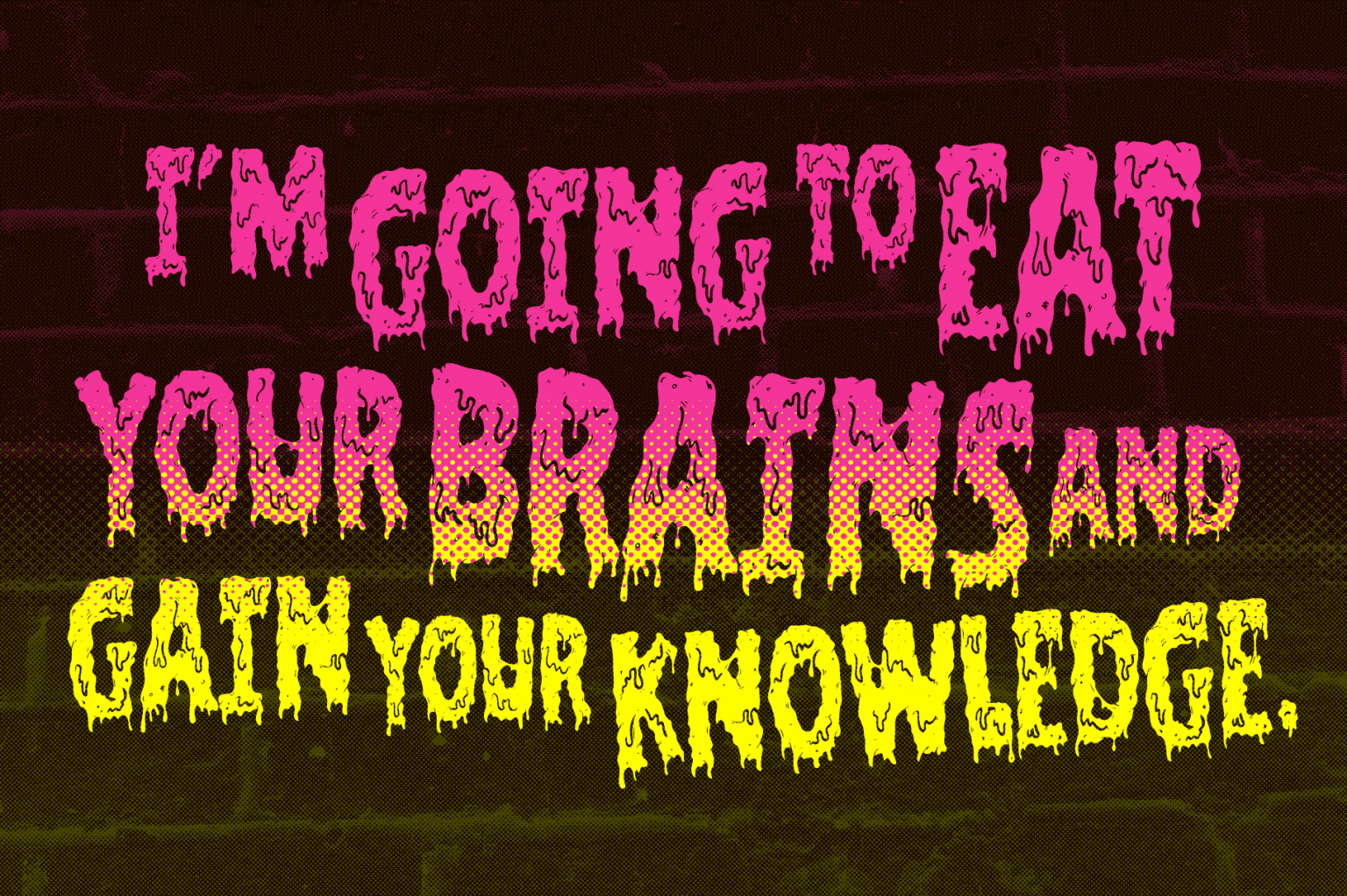 Filthy Creation: An Outrageously Cartoonish Slime Font