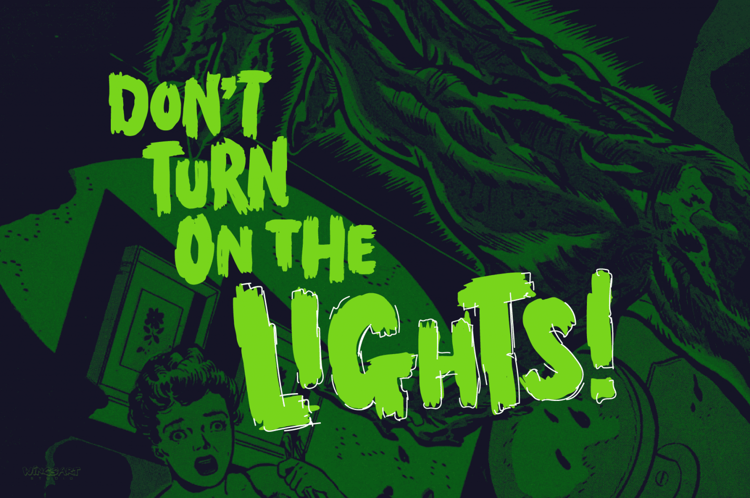 End Crawl - A Halloween Brush Font By Wingsart Studio