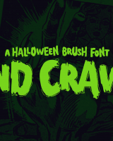 End Crawl - A Halloween Brush Font By Wingsart Studio