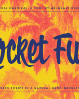 Tropical Carnival: A Sunny Brush Script Font by Wingsart Studio
