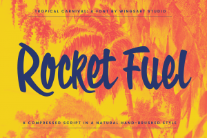 Tropical Carnival: A Sunny Brush Script Font by Wingsart Studio