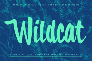 Tropical Carnival: A Sunny Brush Script Font by Wingsart Studio