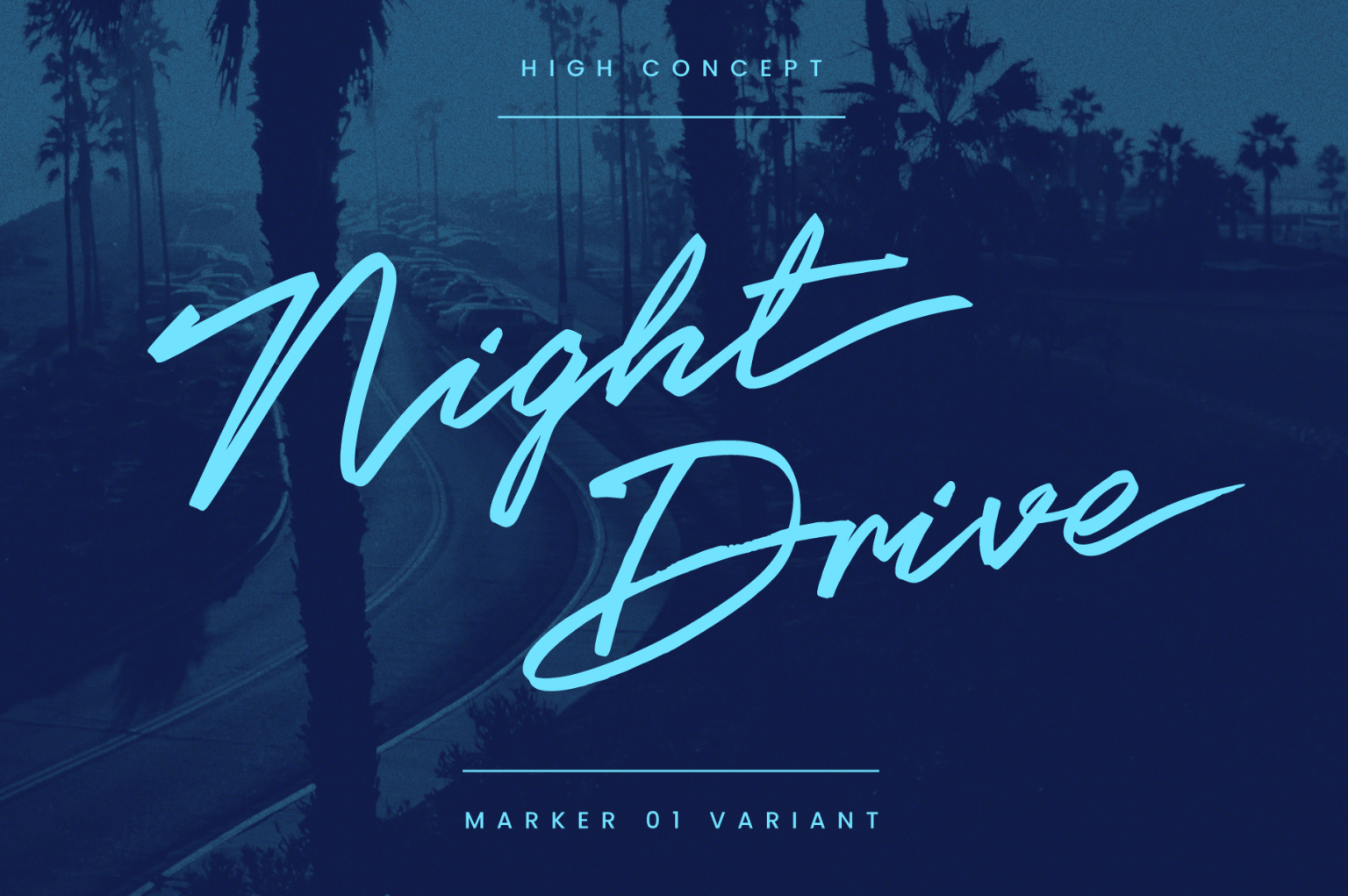 High Concept: A Slick Marker Pen Script Font by Wingsart Studio
