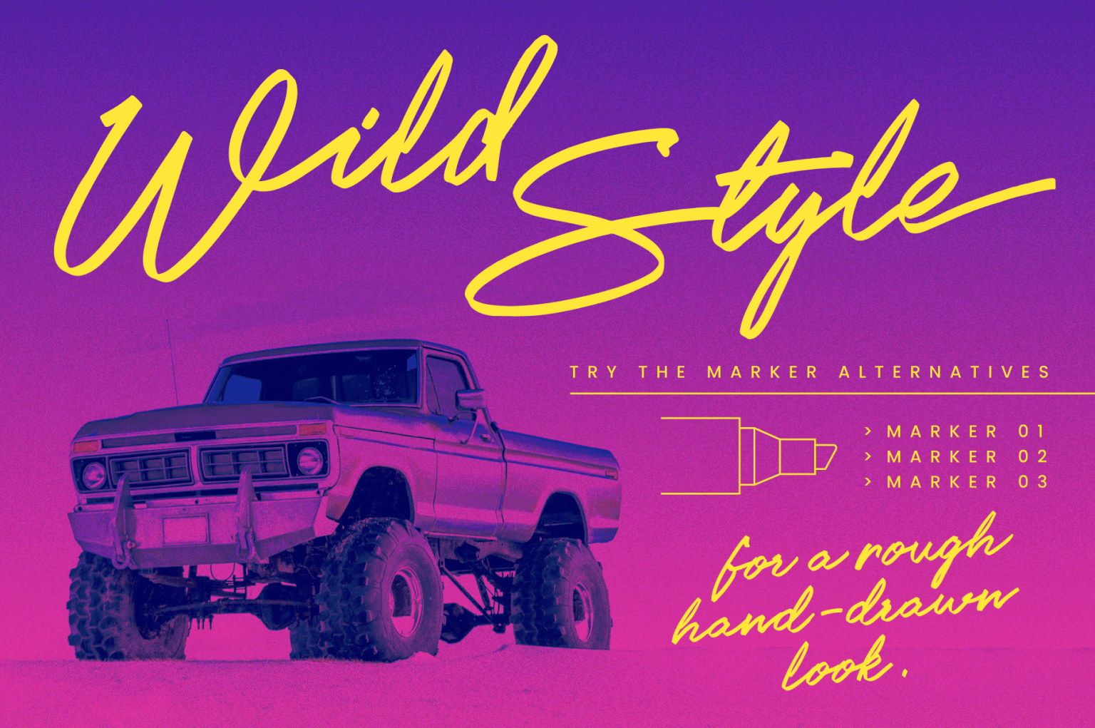 High Concept: A Slick Marker Pen Script Font by Wingsart Studio
