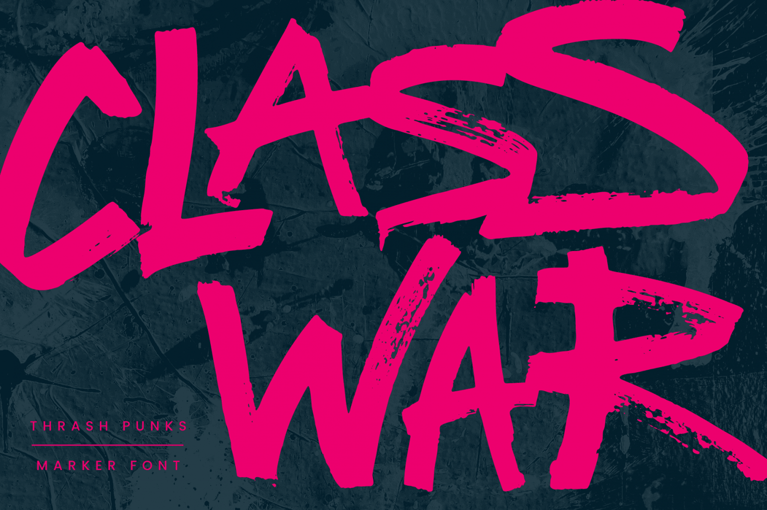 Thrash Punks: A Spontaneous Marker Font for Type Anarchists