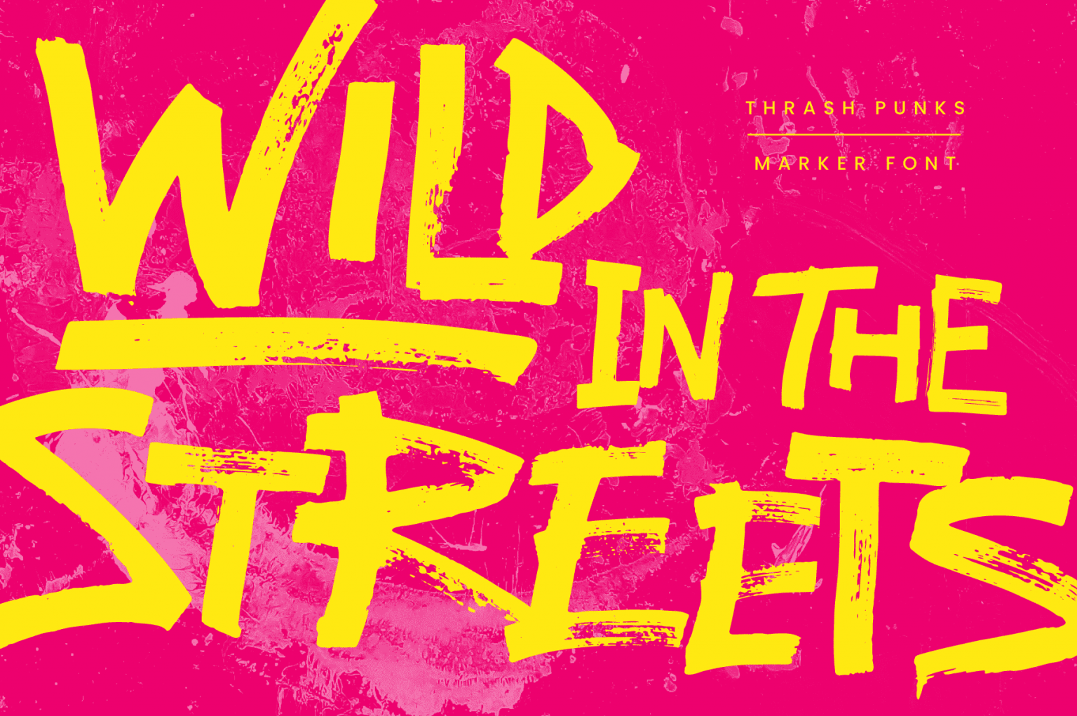 Thrash Punks: A Spontaneous Marker Font for Type Anarchists