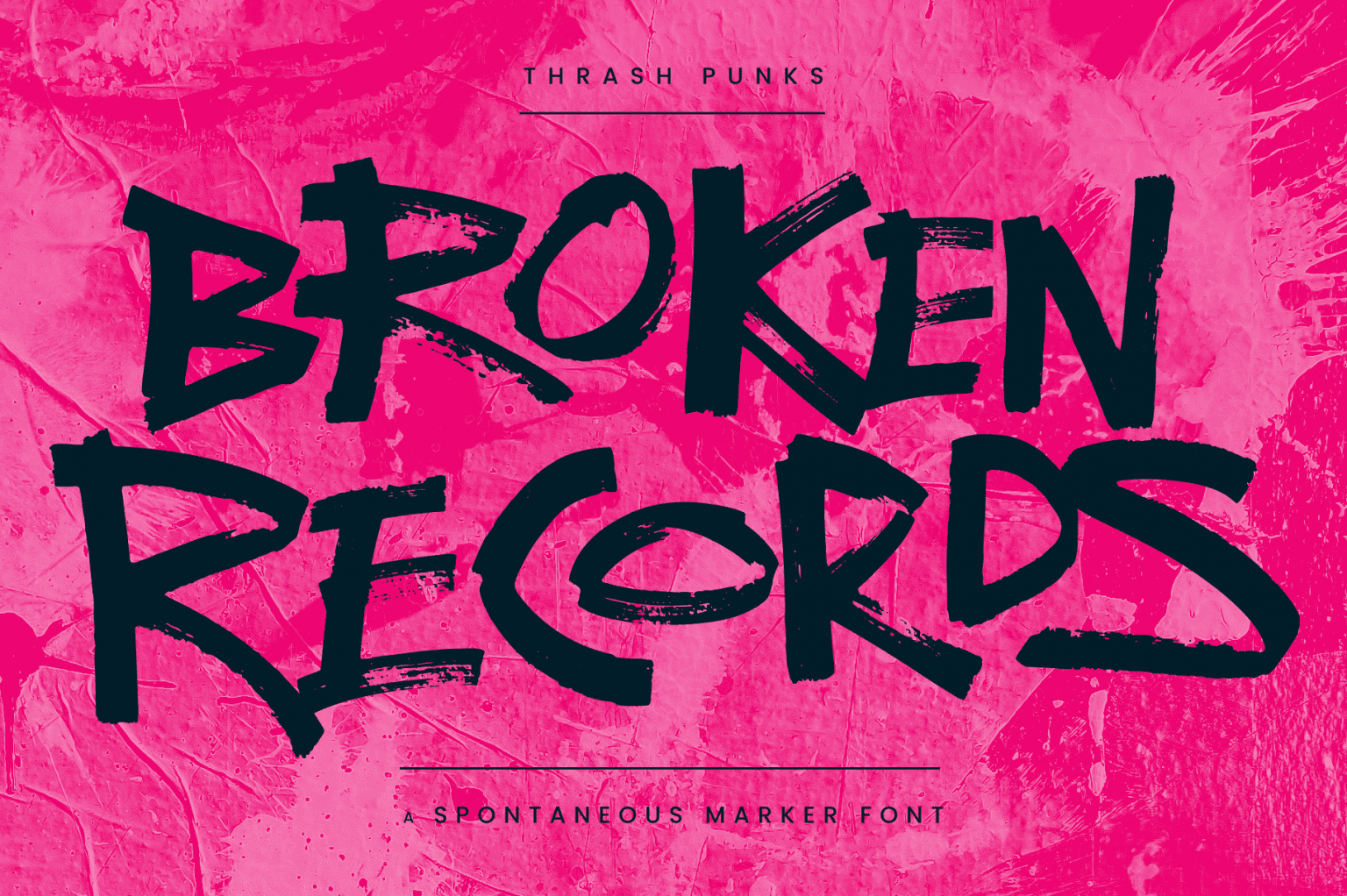 Thrash Punks: A Spontaneous Marker Font for Type Anarchists