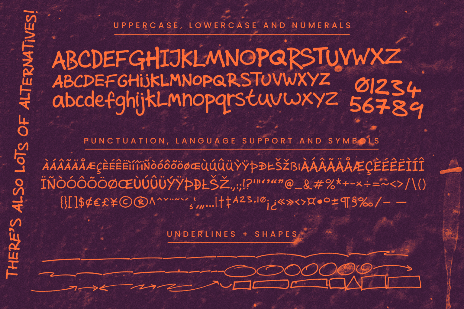 Shoegaze: A 90s Inspired Alt-Rock Marker Pen Font | Wingsart