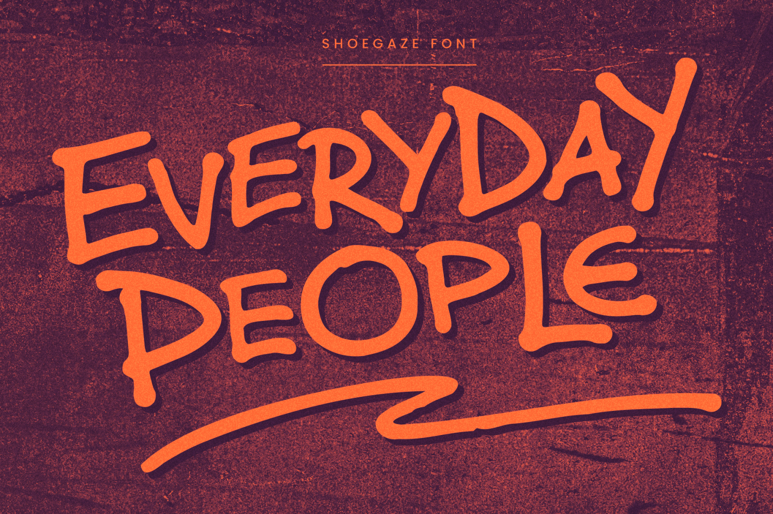 Shoegaze: A 90s Inspired Alt-Rock Marker Pen Font | Wingsart