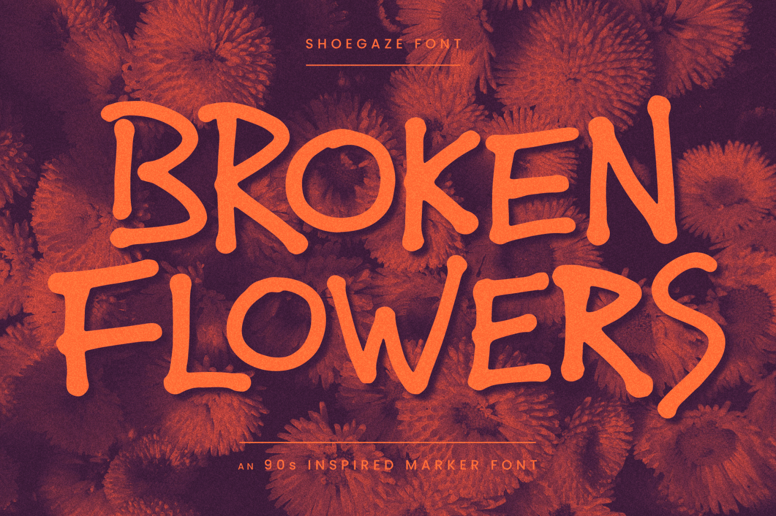 Shoegaze: A 90s Inspired Alt-Rock Marker Pen Font | Wingsart