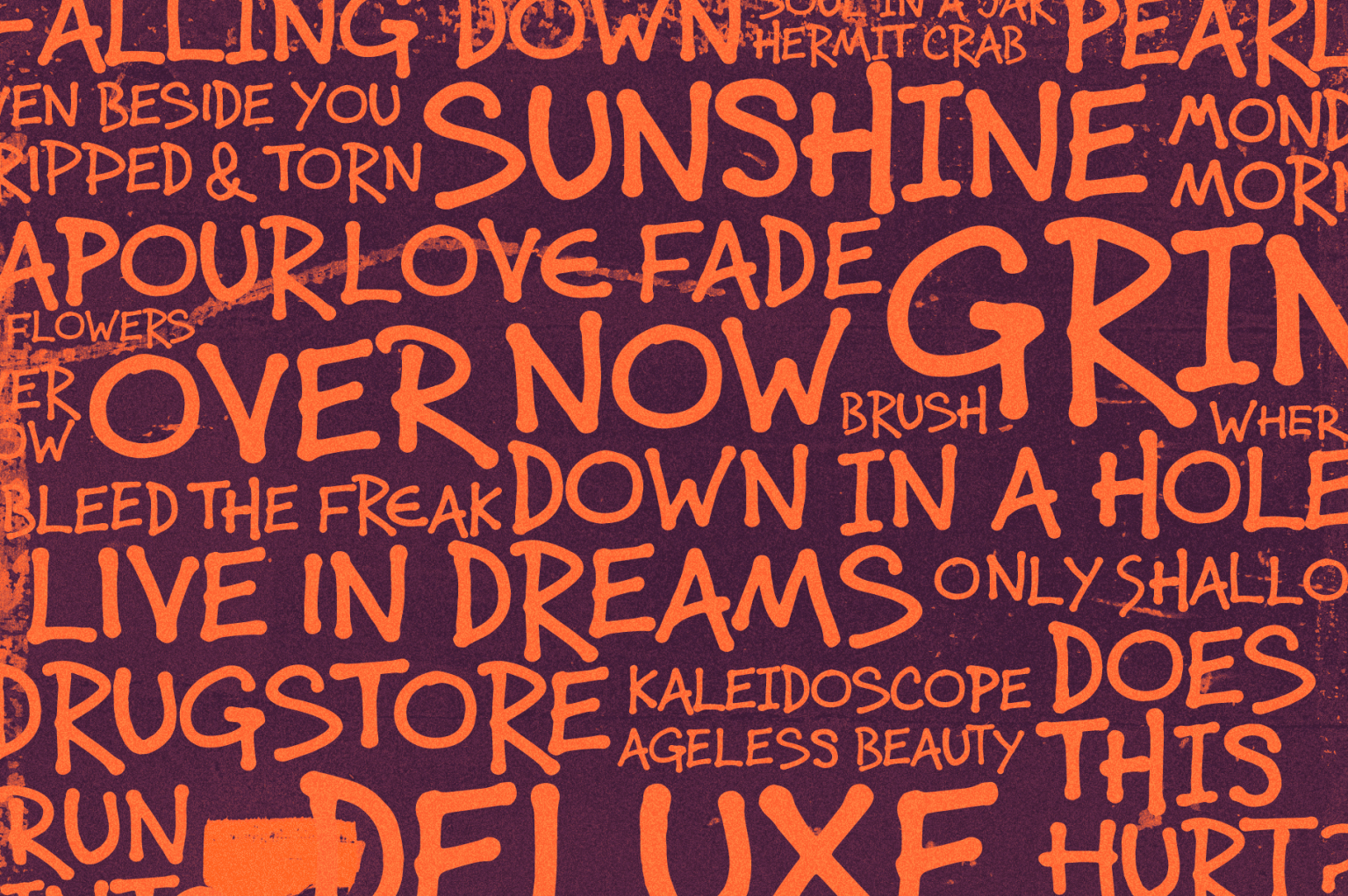 Shoegaze: A 90s Inspired Alt-Rock Marker Pen Font | Wingsart