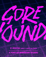 X-Rental - A Retro Horror Font Deep From the VHS Archives