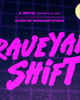 X-Rental - A Retro Horror Font Deep From the VHS Archives