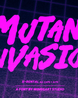 X-Rental - A Retro Horror Font Deep From the VHS Archives