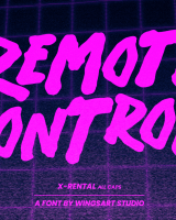 X-Rental - A Retro Horror Font Deep From the VHS Archives