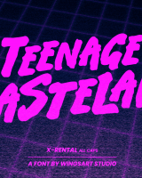 X-Rental - A Retro Horror Font Deep From the VHS Archives