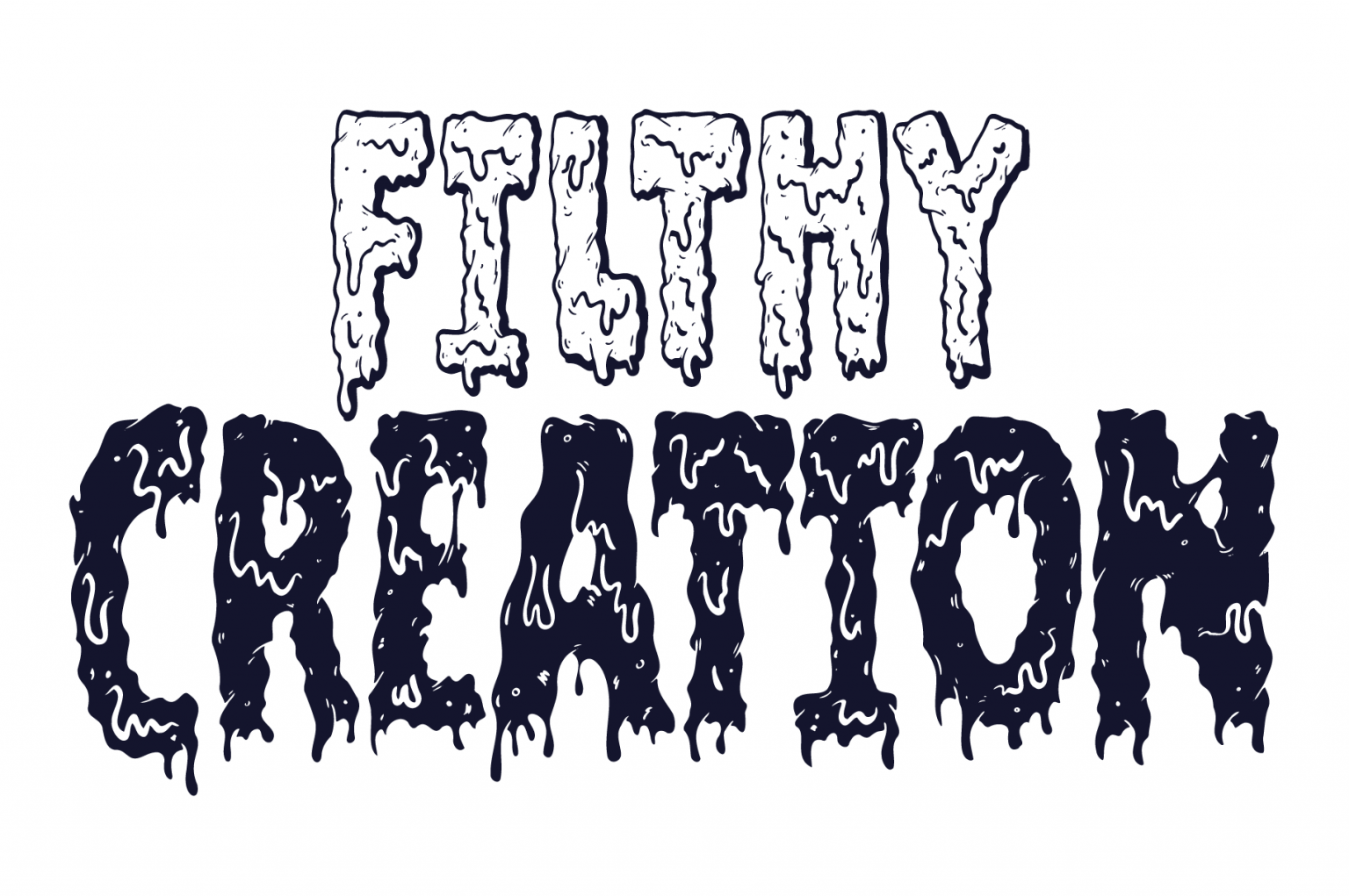 Filthy Creation: An Outrageously Cartoonish Slime Font