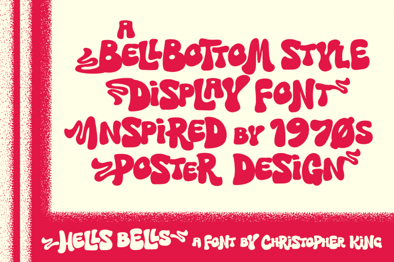 Hells Bells - A 1970s Bell Bottom Font by Wingsart Studio