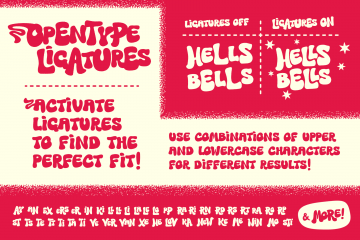 Hells Bells - A 1970s Bell Bottom Font by Wingsart Studio
