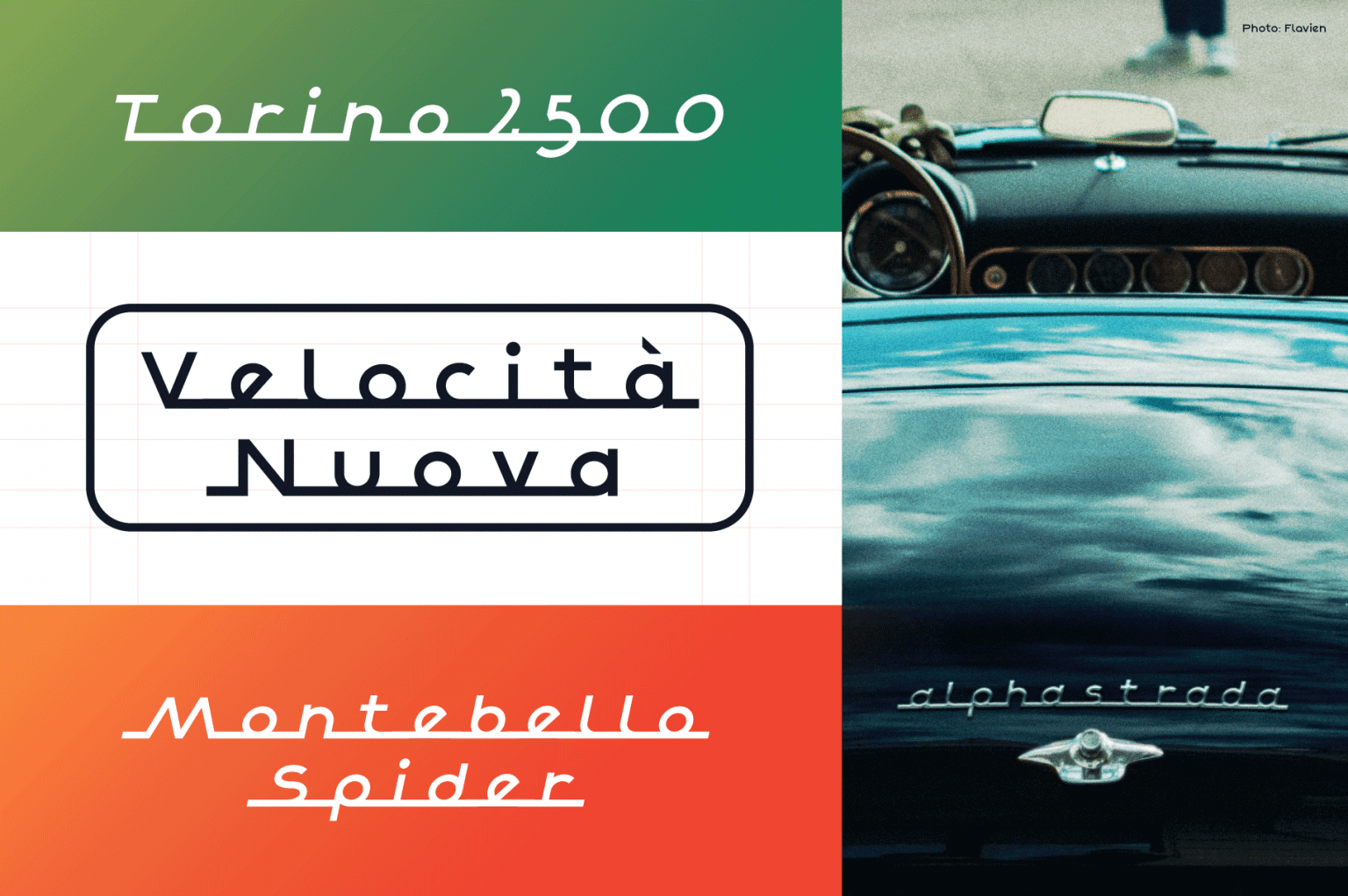 Alpha Strada: Sans Serif Font Inspired by Vintage Car Emblems